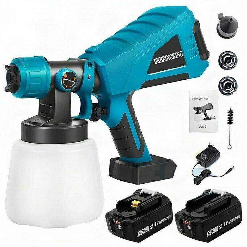 スプレーガン 電動 マキタ 18Vバッテリー互換対応 塗装ガン 塗料 パワースプレー 互換製品 ノズル4幅調整能 バッテリー充電器 別売 18ボルト 14.4ボルトスプレーガン 電動 マキタ 18Vバッテリー互換対応 塗装ガン 塗料 パワー...