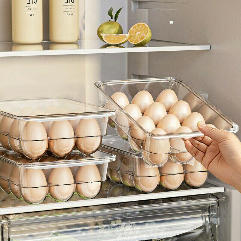 この商品について 【冷蔵庫用高品質エッグカートン】高品質のPET素材で作られており。 折れ曲がりにくく、耐久性に優れています。 輸送中の不安定や破損を防ぐため、卵はスロットにしっかりとフィットします。 【取り出しやすく、洗いやすい】この透明...