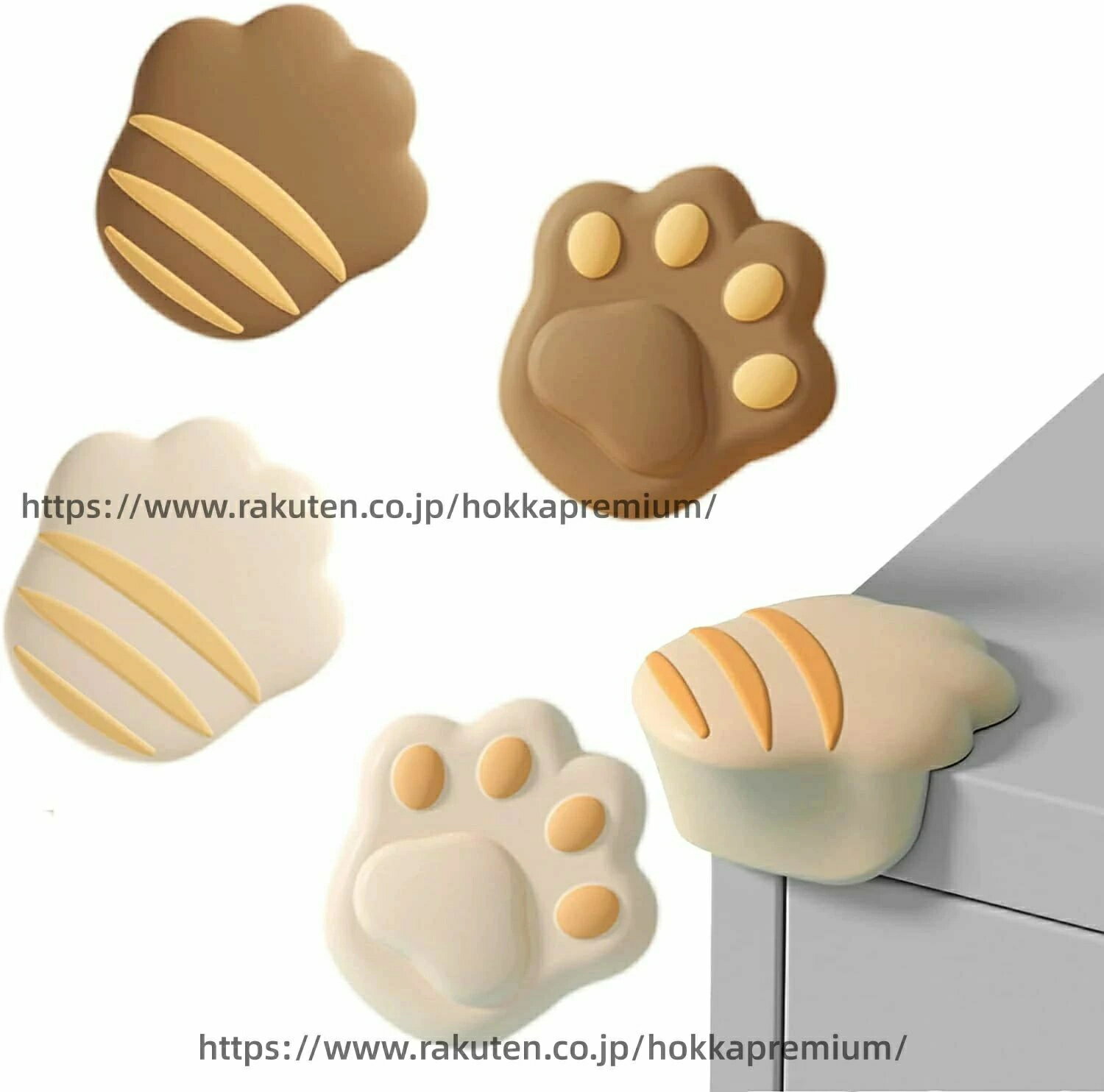 【商品サイズ】猫の手（約）：(横)3.8cm×(厚み)2.0cm、(猫の手縦)3.8cm。 【萌え趣デザイン】製品はかわいいキャラクター猫の爪デザインを提供し、家庭に洒落た趣味を加える。 【強力3M両面テープ付き】製品の安定性と信頼性を確保...