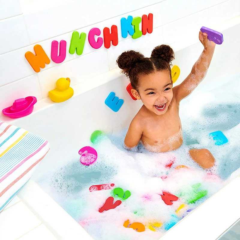 お風呂の壁にピタッと貼りつけて数字とアルファベットを楽しく学ぼう！アルファベット（A-Z）26コと数字（0-9）10コ、合計36コセットです。カラフルでキュートなアイテムはプレゼントやギフトにもピッタリです♪使用方法目安　3歳からA-Z（各...