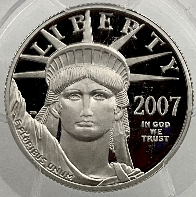 ◯商品名 2007年 アメリカ プラチナ イーグル 50ドル 1/2oz リバティ PCGS社鑑定 PR69 DCAM◯発行国 アメリカ合衆国◯発行年 2007年◯額面 50ドル◯重量 15.55g (1/2オンス)◯素材 プラチナ◯品位 ...