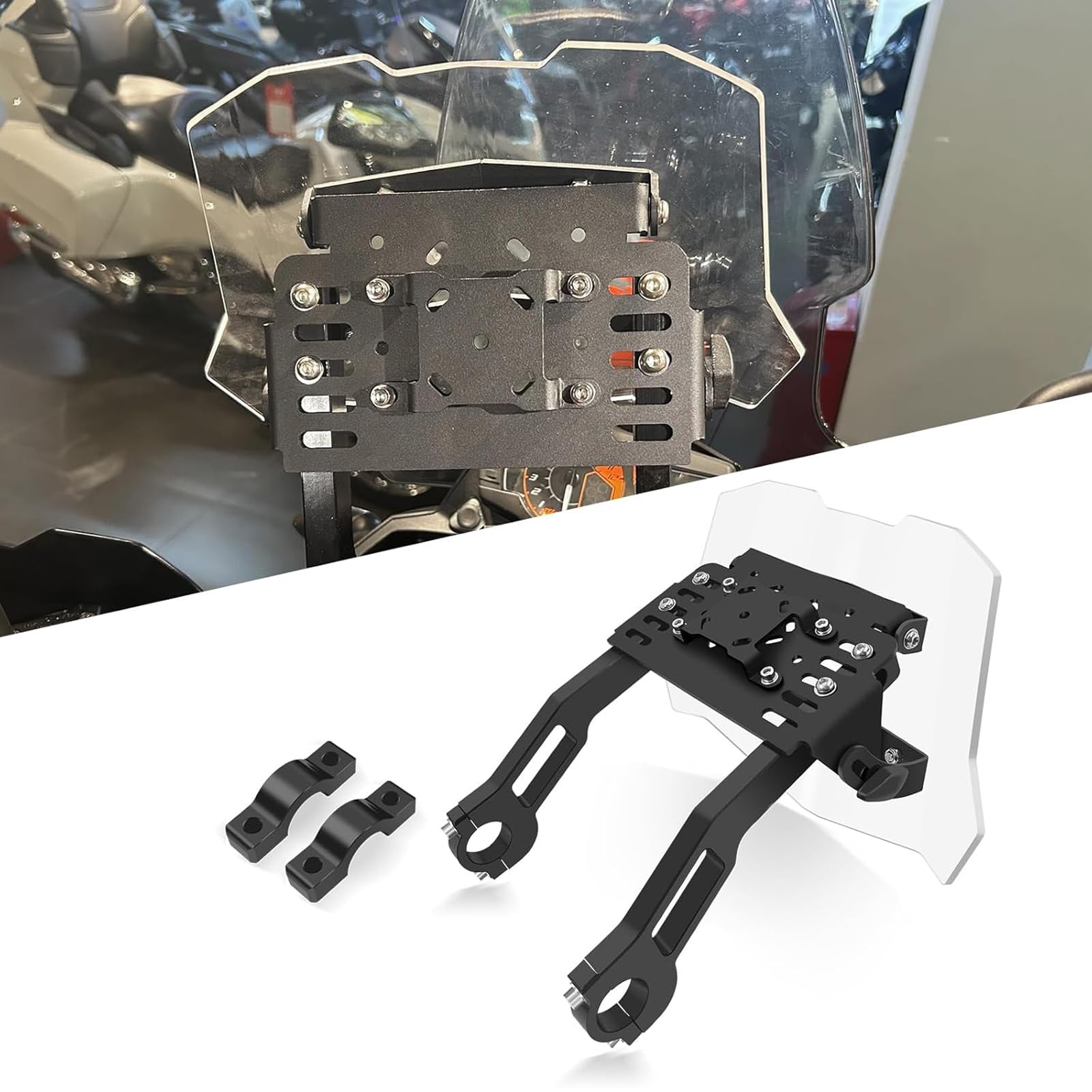 状態：このバイク用モバイルナビゲーションホルダーは100%新品です。取り付け：KLX230/230S/230SM、KLX250/250S/250R、KLX300、KLX300R、KLX300SMに適合視界を最適化：ブラケットの位置は、ライダ...