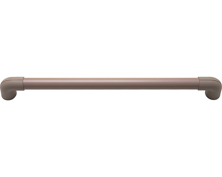 ●サイズ／長さ100cm、手すり径：φ3.4cm●材質／半硬質グラフトマー樹脂●生産国／日本・現場での組立不要の定尺手すり。・屋外壁面取付専用の樹脂手摺です。※横付不可です。【ナカ工業】