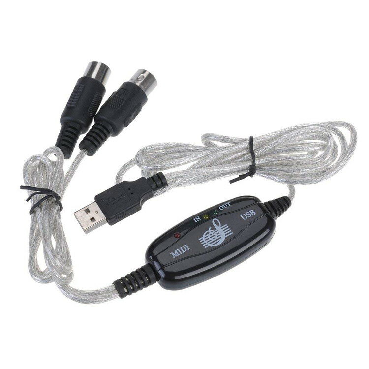 楽器をPCと接続するためのUSB MIDIインターフェイス16 MIDI入力チャンネル ＆ 16 MIDI出力チャンネルUSB給電で電源アダプター不要！対応OS:Windows 10 /Windows 7/ 98SE/ ME/ 2000/ ...