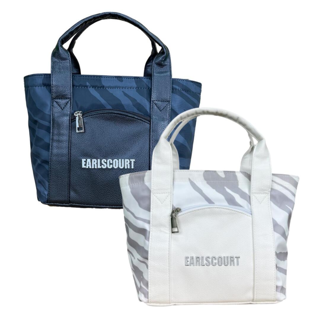 EARLSCOURT GENERATION アールズコート ゴルフウェア トートバッグ ZEBRA レディース おしゃれ ブランド EC-G007 お取り寄せ商品 COOLなゼブラ柄が特徴的なトートバッグ。 持ち手・表面のポケットは合皮素材...