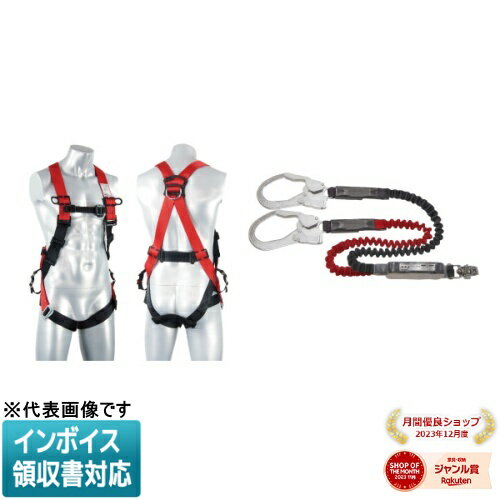 フルハーネスとランヤードのセット■セット明細 （各1個）・フルハーネス：DB-HN-15DS・フルハーネス用ランヤード：DB-HL-160SW・梱包仕様　個装梱包：ダンボール箱・シール　個装サイズ・質量：W390×D310×H200mm・3...