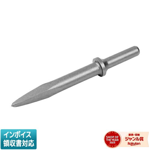 AHM-SCPエアーハンマーチゼル粉砕のしやすいポイント形状のチゼルですコンクリートや石材などのハツリ作業エアーハンマー用のチゼルです●適合機種：SK11エアーハンマー(AHM-661K)●サイズ：全長125mmX軸径10mm●先端形状：ポ...
