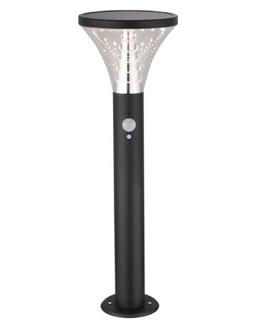 【仕様】 ●本体サイズ：W160×D160×H503mm ●重量：約700g ●電球 ・7.5W×1 (高輝度電球色LED設計寿命4万時間) ・点灯モード／明るさ（常夜灯）／明るさ（センサー探知時） ・A常夜灯のみ／60ルーメン／ ー ・B...