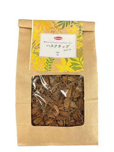 ハスクチップ(ココヤシチップ)クラフト/1L/4543693017321・Size:1LStyle:ハスクチップ(ココヤシチップ)・原材料：ココヤシ・商品サイズ:120×70×222mm 110g・環境にやさしいクラフトの袋を使用した土やマ...