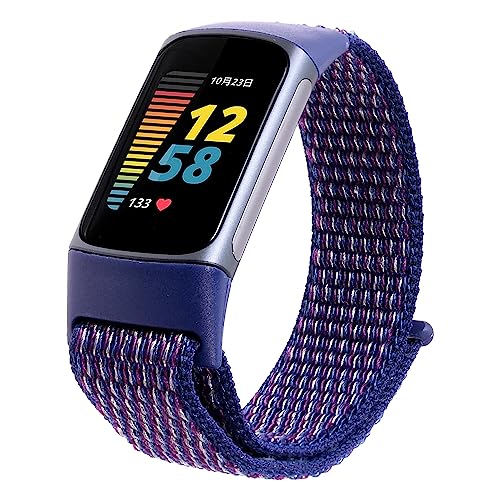 ミッドナイト/-/-・Color:ミッドナイトfitbit Charge5 ブレスレットに対応。高品質で通気性のあるストレッチ織りナイロン製を採用しております。