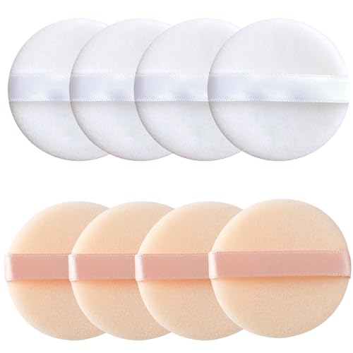 ホワイト/55mm/-・【円形薄型替えパフ】直径が55mmので、ほとんどの人気円形プレストパウダーのパフの置き換えが可能です。厚さわずか7mm の薄型のパフから、パウダーケースはぴったり閉まる！・【軽くてソフトな肌触り】フロッキー加工が施さ...
