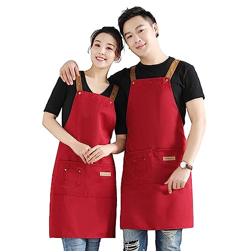 designレッド/Free Size/-・Color:レッド・メイン素材: 65% ポリエステル 35% 綿・年齢性別問わず誰でも使えるシンプルなデザイン。エプロン左右に2つのポケットがあり、スマートフォンやメモ帳などを入れるのに大活躍。...