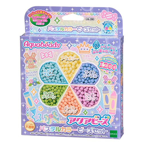 ビーズパステルカラービーズ/小〜中サイズ/AQ-288・Color:パステルカラービーズ・原産国:中国・対象年齢:6才以上・セット内容:まるビーズ(6色・約1200個)、デザインシート・優しい色合いのビーズセットです。・かわいらしいくカラフ...