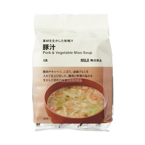 豚汁・入数:4パック商品紹介 豚肉やキャベツ、ごぼう、油揚げなどをいれて仕上げました。豚肉と野菜の旨みを生かした甘めの味噌仕立てです。 原材料・成分 裏面表記参照