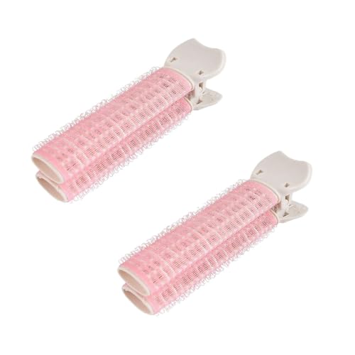 【商品紹介】 これはピンク色のヘアセット用ローラーで、1セットに2個入りです。髪を巻き、ボリュームやウェーブを与えるための便利なヘアアクセサリーで、初心者でも簡単に使えます。・【商品サイズ】 全長11cm、太さ2cm、クリップ部分の高さ3....