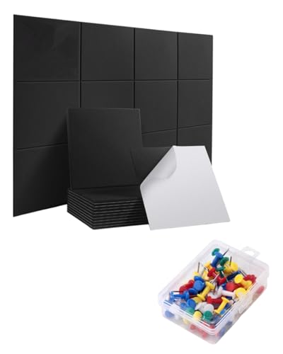 ブラック/90cm×120cm/-・Color:ブラックSize:90cm×120cm・【壁を傷つけず、自由に掲示できるフェルトボード】賃貸の石膏ボード壁にもやさしく取り付けられるフェルトボード型掲示板。ピン留めしやすい柔らかな素材で、写真...