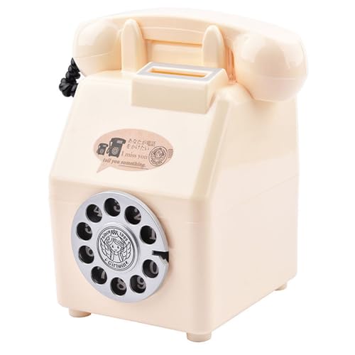 クラシックホワイト/ワンサイズ/20250107telephone-shapedpiggybank・Color:ホワイト・レトロでノストラジックな電話型のかわいい貯金箱です。公衆電話の様にコイン投入口にお金を入れる仕様となっておりますので、...