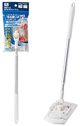 01:伸縮柄ホワイト/140×80×405〜605mm/351638・Style:01:伸縮柄・パッケージ個数:1・手を汚さずにトイレの奥までかがまずキレイ・商品サイズ (高さ×奥行×幅): 140mm×80mm×605mm・ブラント名: ...
