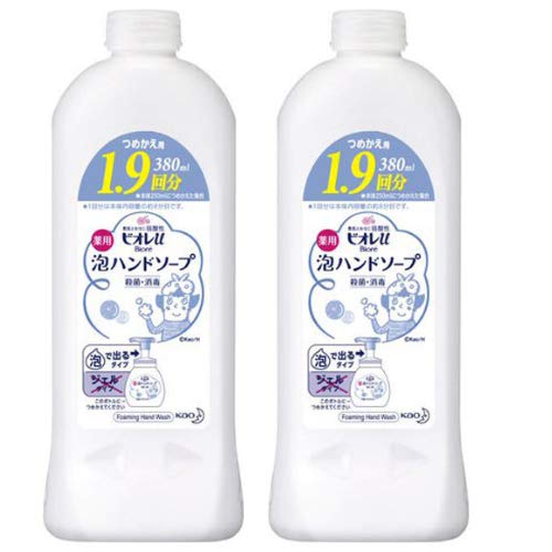 -/380ミリリットル (x 2)/-・Size:380ミリリットル (x 2)・パッケージ個数:2・素肌と同じ弱酸性のハンドソープ。カサつきがちな手肌も、うるおいを守って洗えます・ビオレu 泡ハンドソープ 詰替380X2個素肌と同じ弱酸性...
