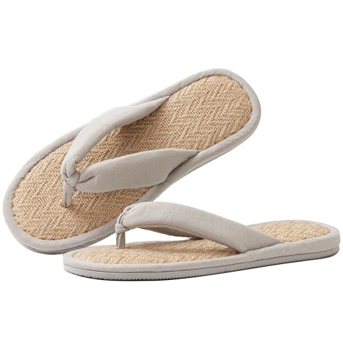 スリッパライトグレー/26.5~28.0 cm/zenhome-003-grey-XL・Size:26.5~28.0 cmColor:ライトグレー・パッケージ個数:1・【仕様】鼻緒：ポリエステル40% 麻30% 綿30% 中板生地：ジュート...