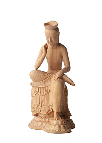中国ブラウン/4.7 x 3.8 x 7.8 cm/極小仏・極小仏シリーズ： 実物のイメージそのままの造形バランス　用途や場所を選ばずお楽しみいただける極小サイズの木彫り仏像・本体サイズ：高さ78×幅38×奥行47mm　重量：約24g・素　...