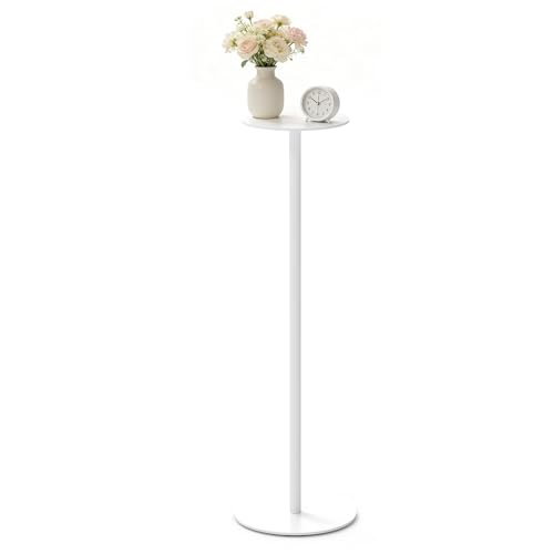 ホワイト/ホワイト75cm/FYSN345RKY・Size:ホワイト75cm・パッケージ個数:1・?【スチール製で安定感抜群】サイドテーブルは高品質のスチールを使用しており、表面には丁寧な防錆加工が施されています。湿気にも強く、浴室やバルコ...