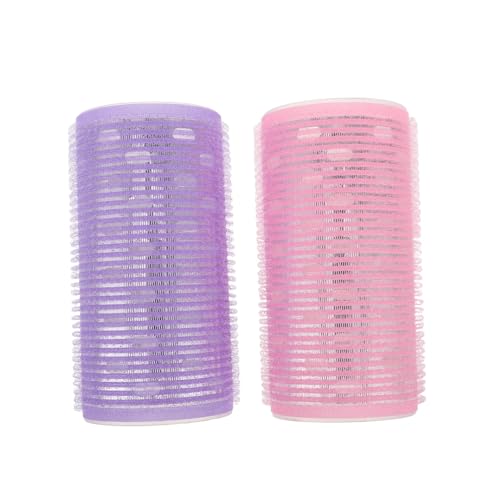 ピンク、パープル/中型 (2本セット)/-・【製品サイズ】：10.5*5.0、2点セット：ピンク+紫。・【簡単操作】 髪をカールアイロンに巻きつけるだけで、驚くほどのカール効果を実現し、いつでも最も美しい姿を披露できます。・【軽量で持ち運び...