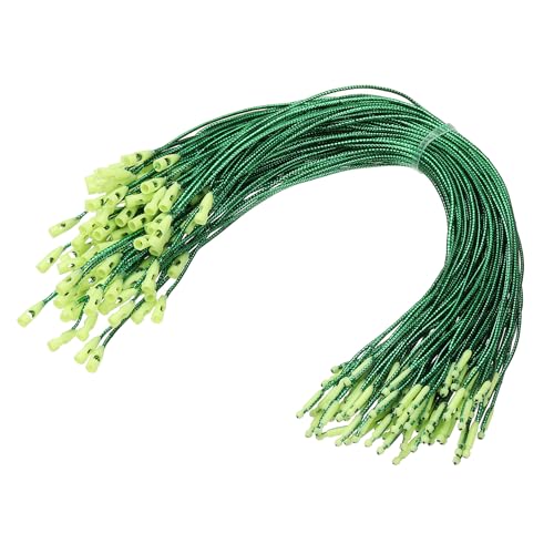 緑/-/-・Color:緑・素材: プラスチック、棉。カラー：緑。サイズ: 20cm / 7.87。ケーブル直径: 1mm。パッケージ内容: オーナメントハンガー x 100。・利点：通常の装飾に使用されるフックと比較して、このストラップは...