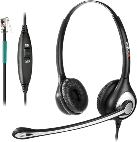 銀／黒/ヘッドセット電話機用 両耳/602-RJ1・Color:銀／黒・【最新ノイズキャンセリングマイク】 - 最新技術を搭載したノイズキャンセリングマイクにより、周囲の雑音や呼吸音を98%キャンセリングして、より安定したマイク伝送システム...