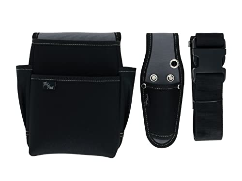 ブラックブラック/単品/4907052655362・Color:ブラックSize:単品・パッケージ個数:1・工具などの収納に便利な3点セット・【セット内容】電工腰袋2段×1、ツールケース1丁差し×1、ワンタッチベルト×1・【電工腰袋・ツール...