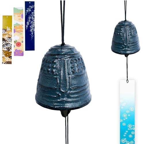 ブルー/小/釣鐘 青（小）・Model:釣鐘 青（小）・【商品詳細】●〈商品名〉風鈴 鉄器 鋳鉄 金属 おしゃれ かわいい ランダム紙短冊（本体）※画像の短冊は一例。実際と異なる場合がございます。また、柄をお選びいただくことは出来かねますの...