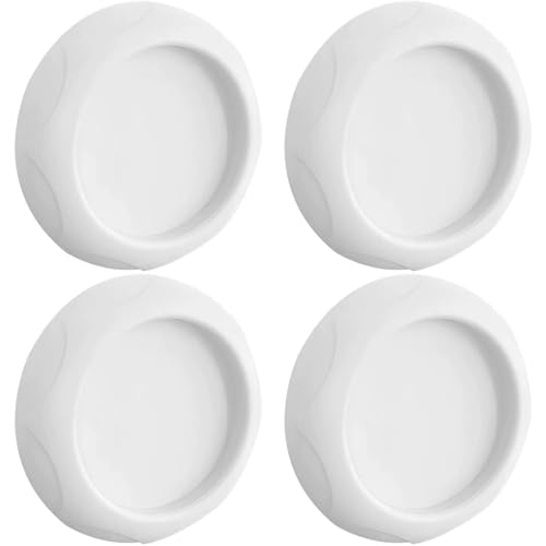 ホワイト/-/-・Color:ホワイト・【商品仕様】セット内容：4個入り。サイズ：外径約6cm、内径約4cm、厚さ1.5cm。・【材質】シリコン（安全で非毒性）。・【安定性】ウォールセーバーの壁側部分は滑り止め加工が施されており、強力な吸着...