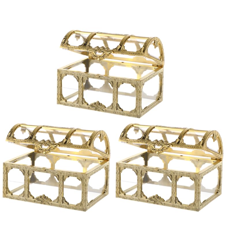 Modernゴールデン/9.00X6.30X6.00CM/-・【透明】透明プラスチック製の宝箱は、中身の宝物やアクセサリーが簡単に確認でき、整理収納に便利です。・【コンパクト】サイズはわずか9cm×6.3cm×6cmで、子供のおもちゃ収納や...
