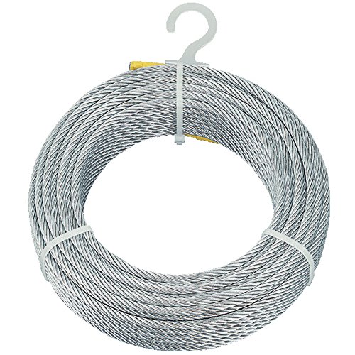200mシルバー/Φ3mm/CWM3S200・Size:Φ3mmStyle:200mPatternName:単品・パッケージ個数:1・ロープ径(mm):3・長さ(m):200・使用荷重(kg):80・亜鉛メッキ付ワイヤロープの構造:3mm ...