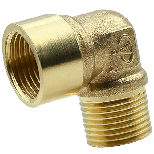 ゴールド/27.5x28mm/-・パッケージ個数:1・【サイズ】呼び径：F1/4×M1/4；寸法(mm)H：27.5、寸法(mm)L：28；質量(g)：24；主な材質：真鍮・【高品質】高品質の真鍮製。耐久性に優れて，耐腐食、防錆性と高度性の...
