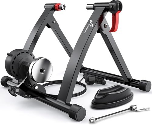 ブラック/6段階負荷調整/Sportneer・Color:ブラックSize:6段階負荷調整・パッケージ個数:1・【6段階のダイヤルツマミ】 手元で6段階の負荷調整が可能なローラー台として、よりスムーズなトレーニングが可能となります。・【静か...