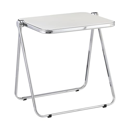 ミニマリストホワイト/64x70x50cm/KH-YKL-Table・Color:ホワイト・【便利な折りたたみ式】デスクサイズ:W640×H700×D500。折りたたみ時のそれぞれの幅は55mmとコンパクトなので、使わないときは家具の隙間な...