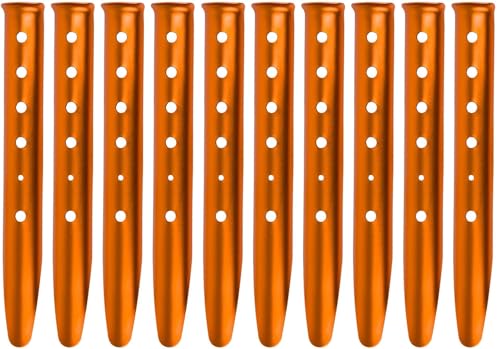 U字型オレンジ/-/5516-h・Color:オレンジ・【製品材質】U字ペグはアルミ合金を使っていて、軽量、耐食、錆びにくい、耐久です・【サイズ】全長31cm、横幅約3.7cm、重量52gです。・【固定力】長さ31cmのスノーペグは地面と接...