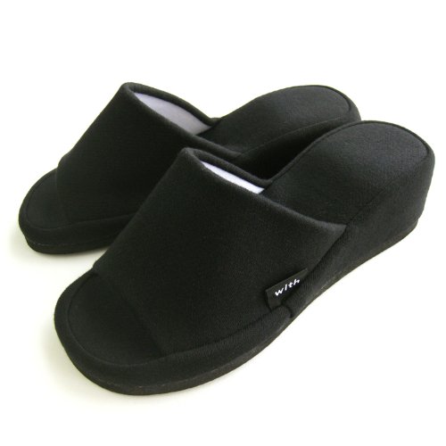 ブラックブラック/23.5~24.5 cm/NWAA5900BK・Color:ブラック・パッケージ個数:1・あなたの足にfitするスリッパを追求したwithシリーズ・スタイルはシンプルに心地よさを考えました。・女性に嬉しい適度なヒールが大人...