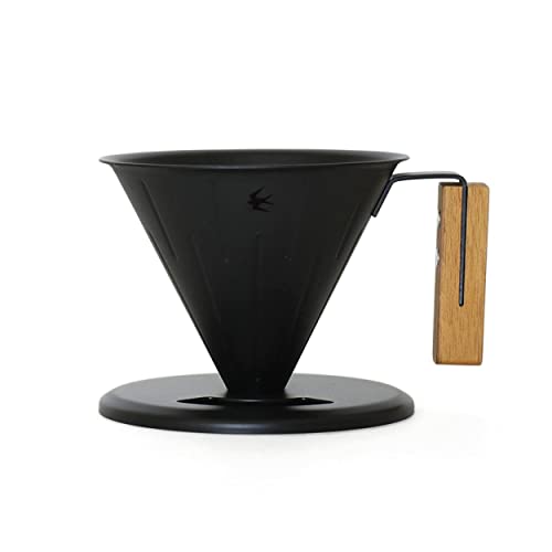 マットブラック/2.0/-・Size:2.0・サイズ：本体 / 幅11.9 × 高さ7.8 × 奥行9.8 (cm)・素材：ステンレス、アクリル塗装、［ハンドル］チーク材・ウレタン塗装・生産：日本・パッケージ：紙箱入り・備考：1〜2杯用目安...