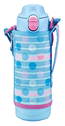 本体ブルードット/500 /MBO-H050AT・Size:500 Color:ブルードットPatternName:水筒単品・パッケージ個数:1・保温保冷・本体サイズ:6.9×8.7×21.5(幅×奥行×高さcm)・保冷効力(6時間):8℃...