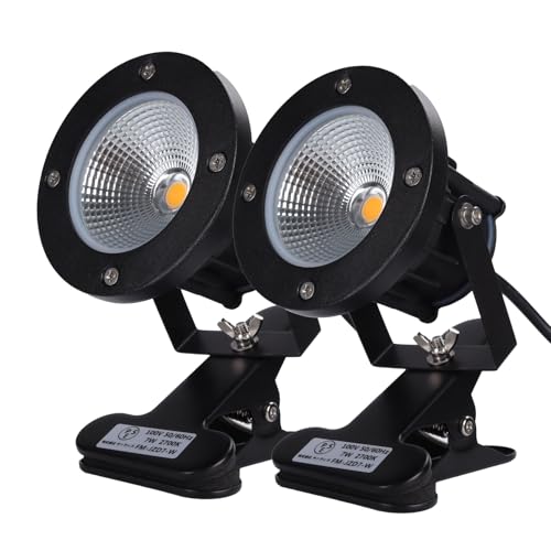 防水電球色2個入/-/FM-JZD7-W・Color:電球色2個入・【2024最新版仕様】電圧：AC85V〜265V / 消費電力：7W / 色温度：電球色2700K / ルーメン：630Lm / 照射角度：120°/ クリップくわえ幅：約...