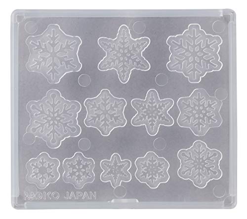 雪の結晶ホワイト/-/404187・パッケージ個数:1・本体サイズ:約W90×D12×H80mm・型の内容:雪の結晶A~Dタイプ・製造国 :日本・梱包サイズ:2.0 x 8.0 x 13.0 cm粘土や透明感のあるレジンクラフトにも楽しめる...