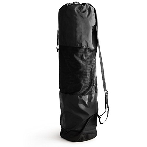 シンプル黒/90 × 37 cm/-・【特大サイズのマットもゆったり収納】厚手の1.5cm、幅85cm、長さ185cmの特大マットもすっぽり収まる特大のマット用のケースです。・【保存にも最適】柔らかい触り心地抜群のメッシュを採用したので、大...