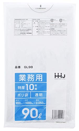 1個透明/90L・厚さ0.050mm/GL-98・Color:透明Size:90L・厚さ0.050mmStyle:1個・パッケージ個数:1・サイズ(約):W90×D100cm・1冊の重量(約):820g・材質:ポリエチレン・生産国:インドネ...