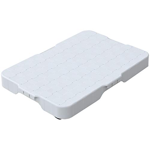 レギュラーホワイト/単品/NST-50(WH)・Color:ホワイトStyle:レギュラー・パッケージ個数:1・完成品(組立不要)・本体サイズ:幅41×奥行28.5×高さ6.4cm・材質:本体=ポリプロピレン、キャスター=エラストマー樹脂・...