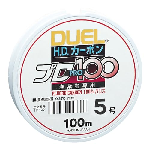 5号クリアー/5号/H1120・Style:5号・パッケージ個数:1・素材:フロロカーボン/全長:100m/5号・標準直線強力: 9kg・クリアー・標準直径:0.370mm強靱な引張り強度に加え、つぶれにくい特性がフロロの弱点であった結節強...