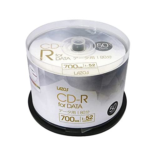 データ用-/50枚/4571414152587・Size:50枚Style:データ用・パッケージ個数:1・CD-R 700MB for DATA 1-52倍速対応 1回記録用 ホワイトワイド印刷対応 50枚組 スピンドルケース入CD-R 7...