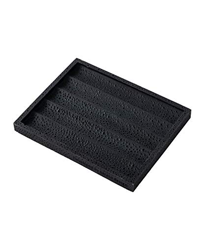 ブラック/単品-ソープディッシュ/-・【サイズ】幅108 x 奥行85 x 高さ10mm（内寸法：W100 x D77mm）、【カラー】ホワイト・ウォームグレー(薄いグレー)・ブラック、【主な材質】ポリレジン、・【包装】エアパッキン＋クラフ...