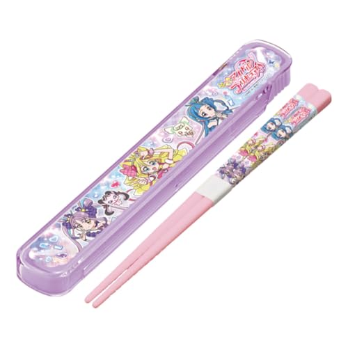 箸・箸箱ピンク、パープル/16.5cm/-・Style:箸・箸箱・パッケージ個数:1・●生産国：日本・●こどもに人気のプリキュアシリーズ●お箸と箸箱の2点セット。食洗機OK。 ●取り出し口が大きく開いて、お箸の取り出しが簡単な箸箱です。 ●...